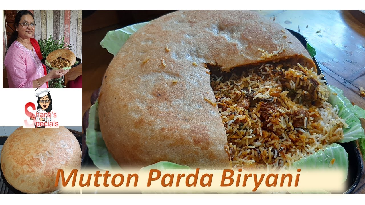 Mutton Parda Biryani without oven| Arabian Ouzi Rice| Biryani recipe ...