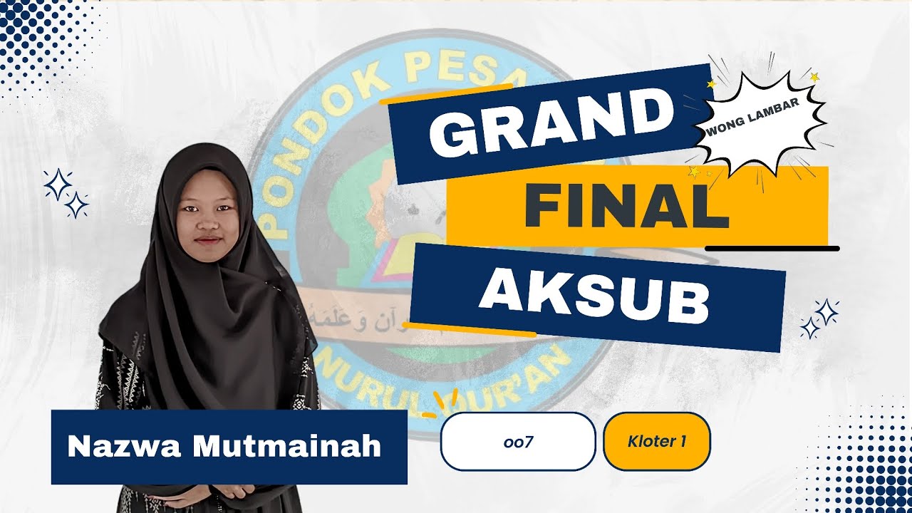 Peserta grand final Aksub Nazwa Mutmainah - YouTube