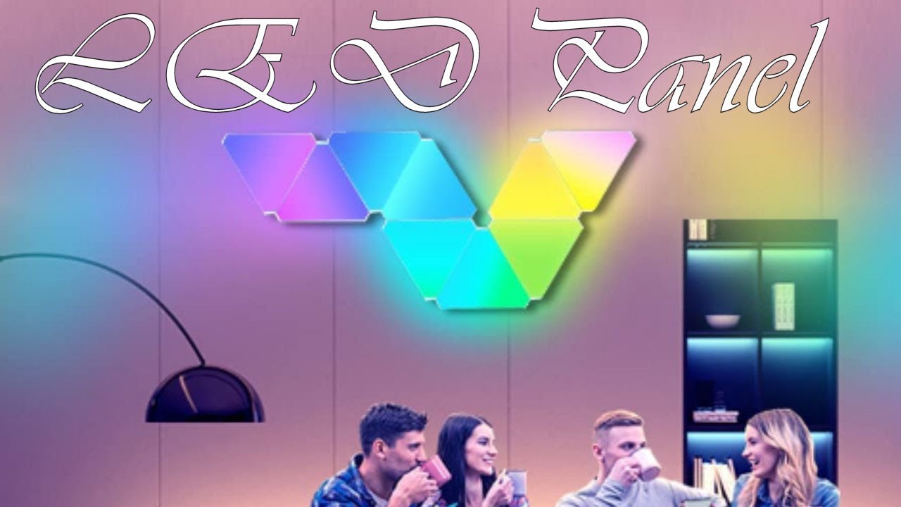 LED Panel Wand, Smart LED Dreiecke Wandleuchte Ferngesteuert RGB Gaming ...