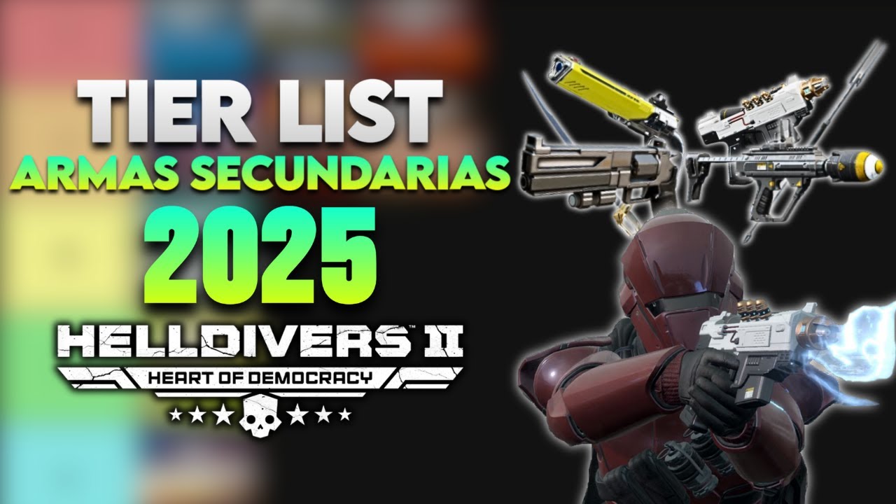 MEJORES Armas de SECUNDARIAS de Helldivers 2 en 2025! - YouTube