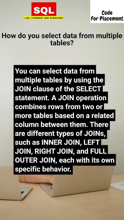 How do you select Data from multiple tables? #sql #sqlqueries - YouTube