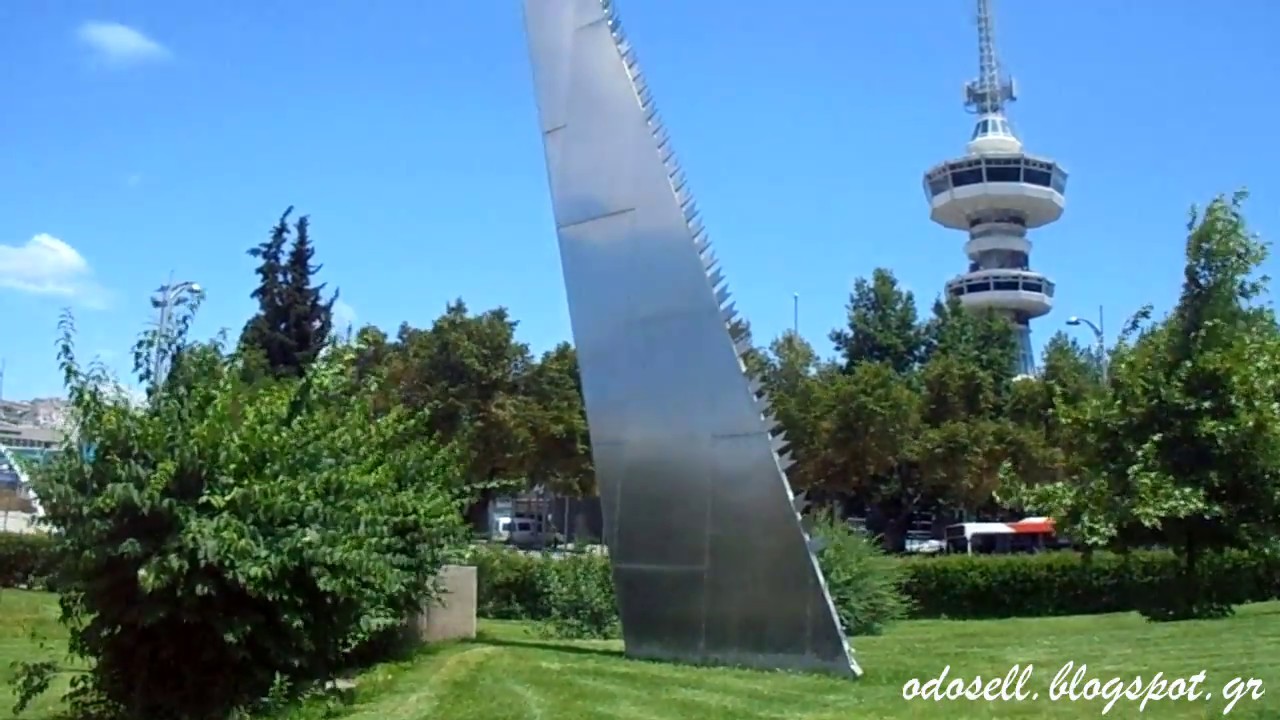 Το γλυπτό "Πριόνι" του Andrei Filippov στη Θεσσαλονίκη (Saw, Andrei ...