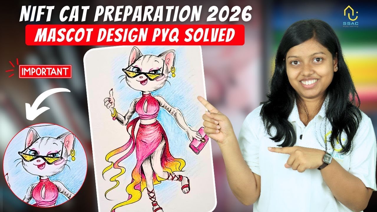 Step-by-Step Mascot Design | NIFT CAT PYQ Solution - YouTube