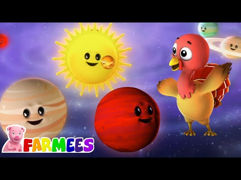 Gezegen Şarkısı | Eğitim Videoları | Okul öncesi | Farmees Türkçe | Çocuklar için şarkı