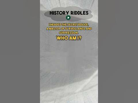 History Riddles: Can You Solve This? #history #riddles #ww2 - YouTube