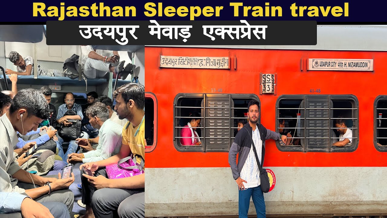 Indian train Non ac sleeper condition 😂 Journey in Mewar Express - YouTube