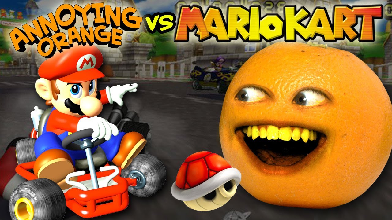 Annoying Orange Vs. Mario Kart - YouTube