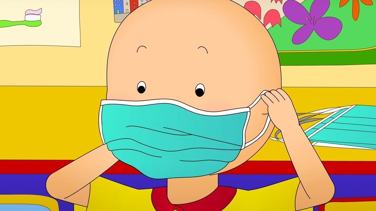 Caillou and the Face Mask | Caillou | Cartoons for Kids | WildBrain ...