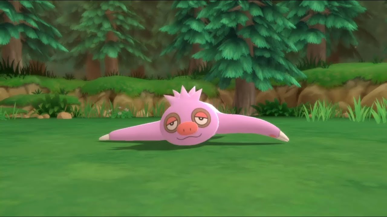 Shiny Slakoth! Eterna Forest (BDSP) - YouTube