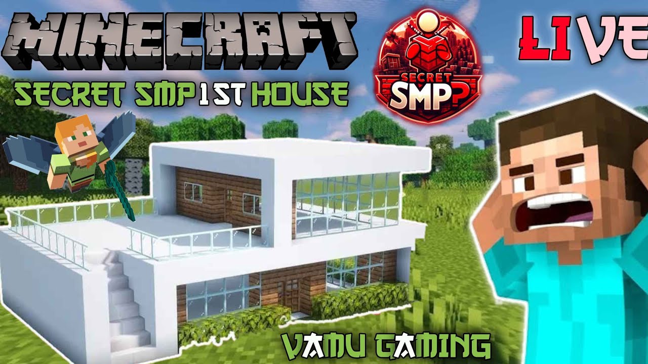 Minecraft Secret Smp 1st house 🤫 - YouTube