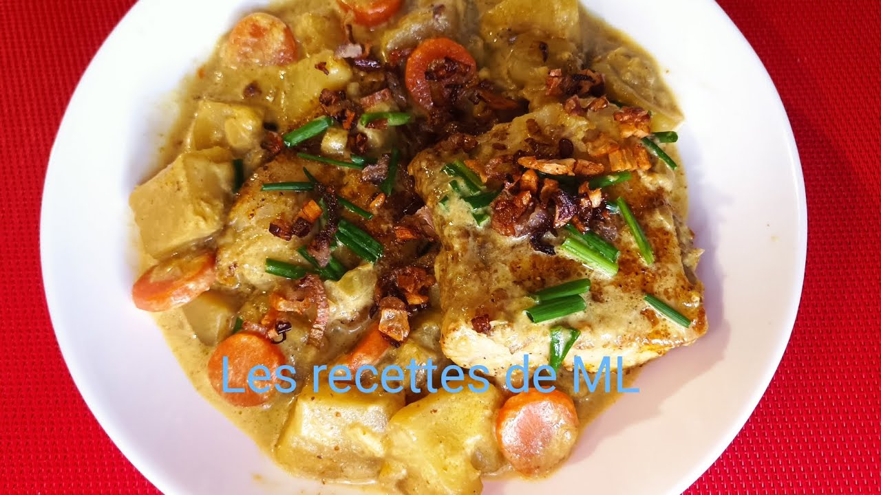 156-Poisson curry au lait de coco - YouTube