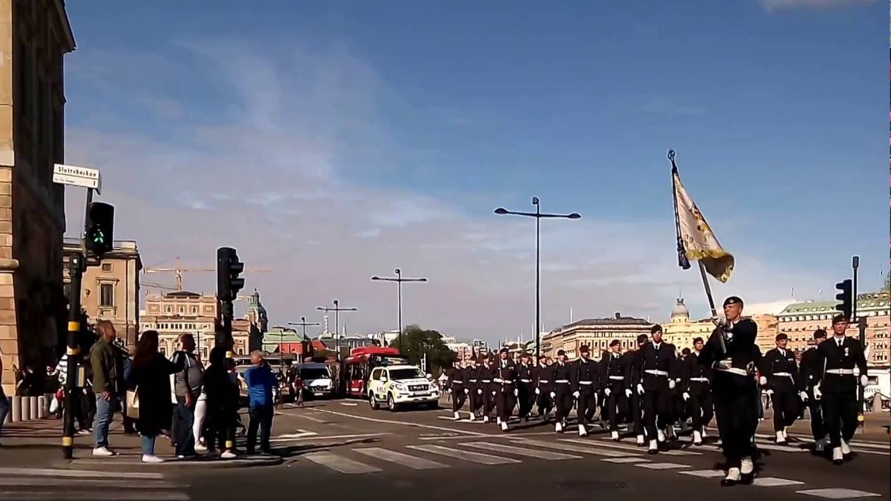 Royal Parade to the Royal Palace of Stockholm, Sweden - YouTube