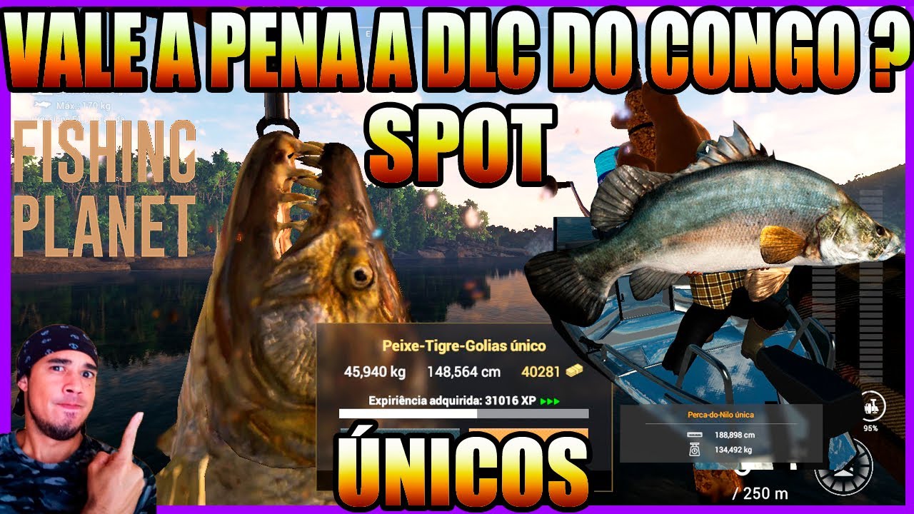 VALE A PENA DLC DO CONGO ÁFRICA ? SPOTS PERCA DO NILO PEIXE TIGRE ...