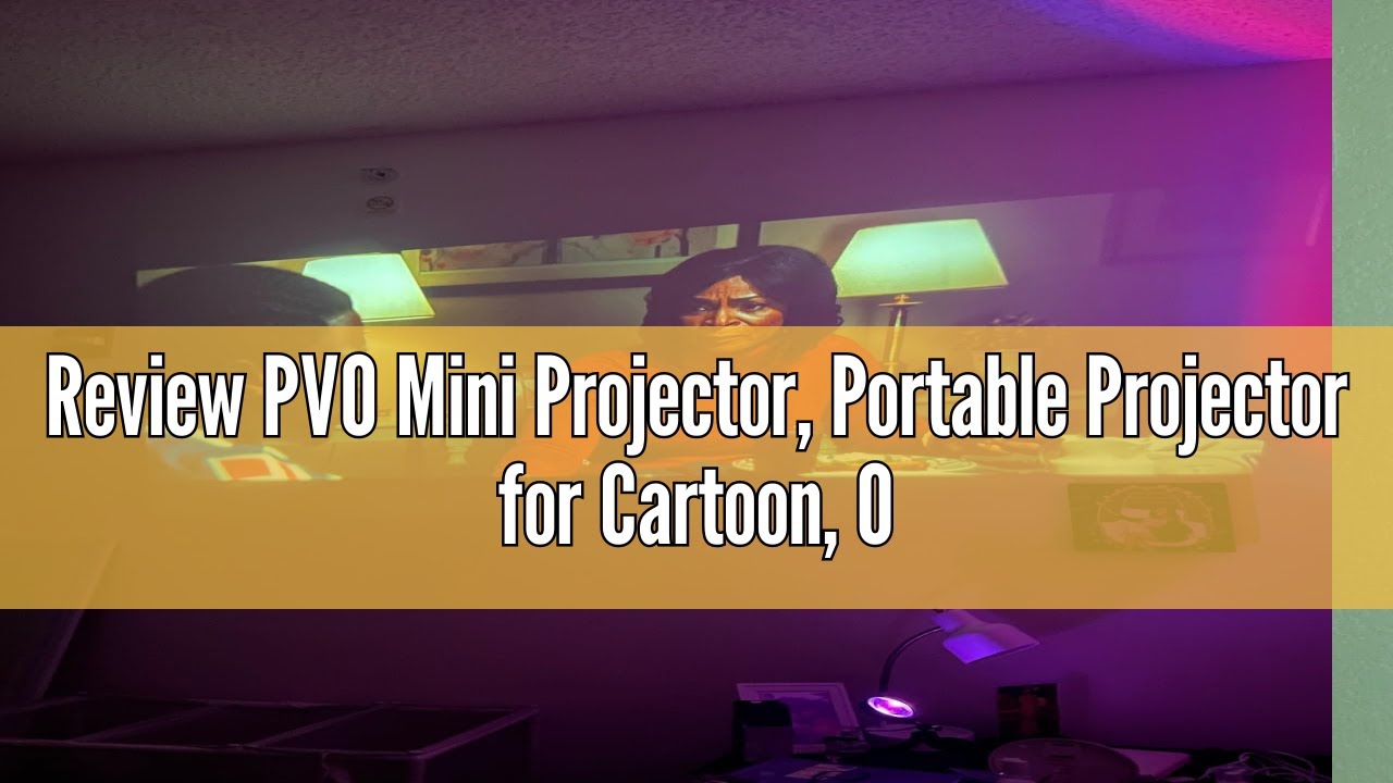 Review PVO Mini Projector, Portable Projector for Cartoon, Outdoor ...
