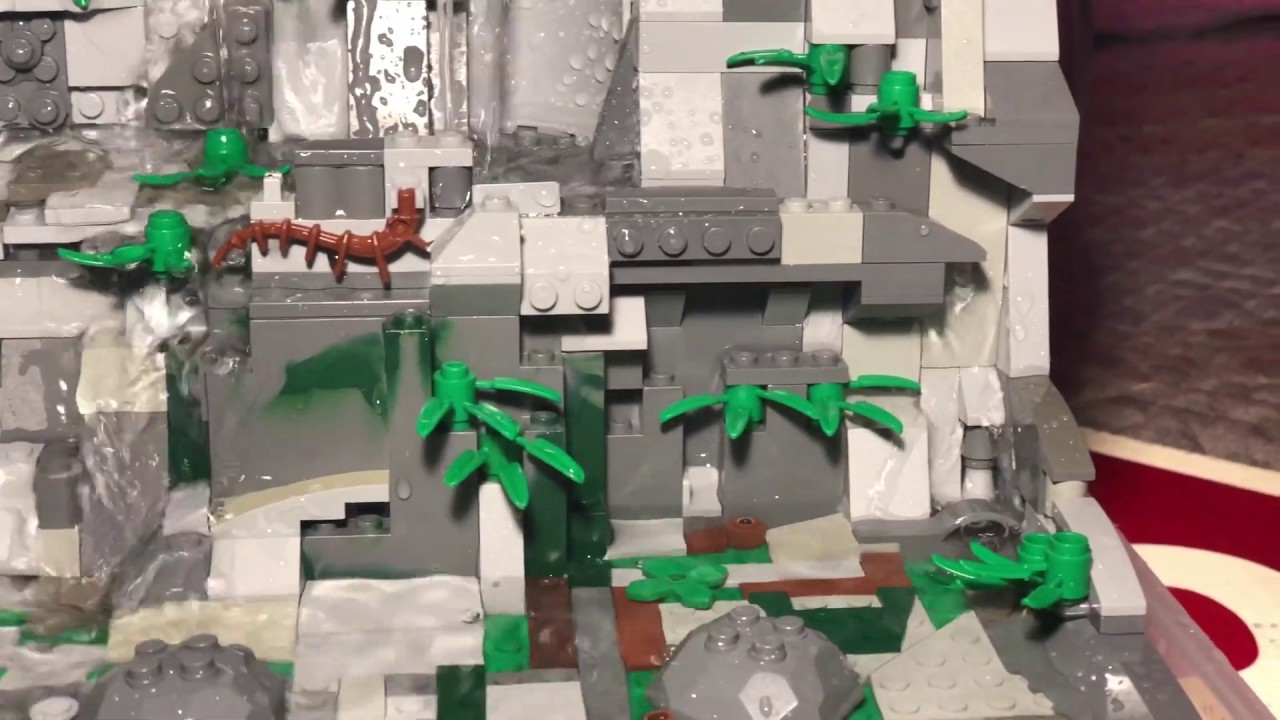 LEGO Waterfall With Real Water! - YouTube