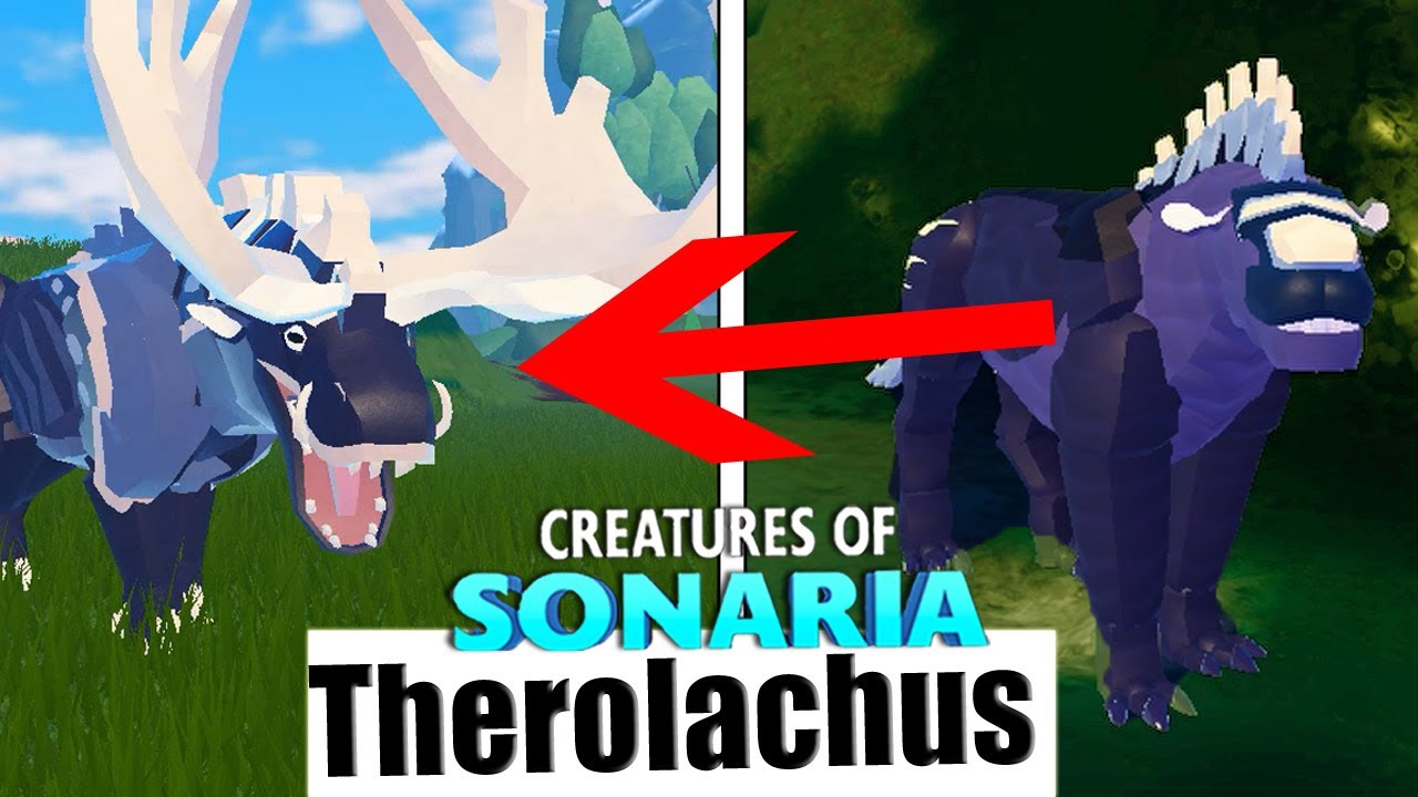 remodel Therolachus! Creatures Of Sonaria - YouTube