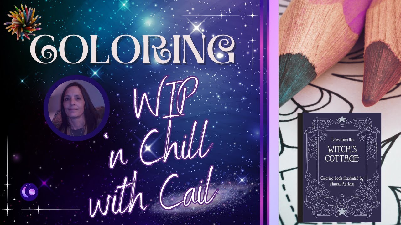 Coloring - WIP 'n Chill with Cail - Witch's Cottage - YouTube