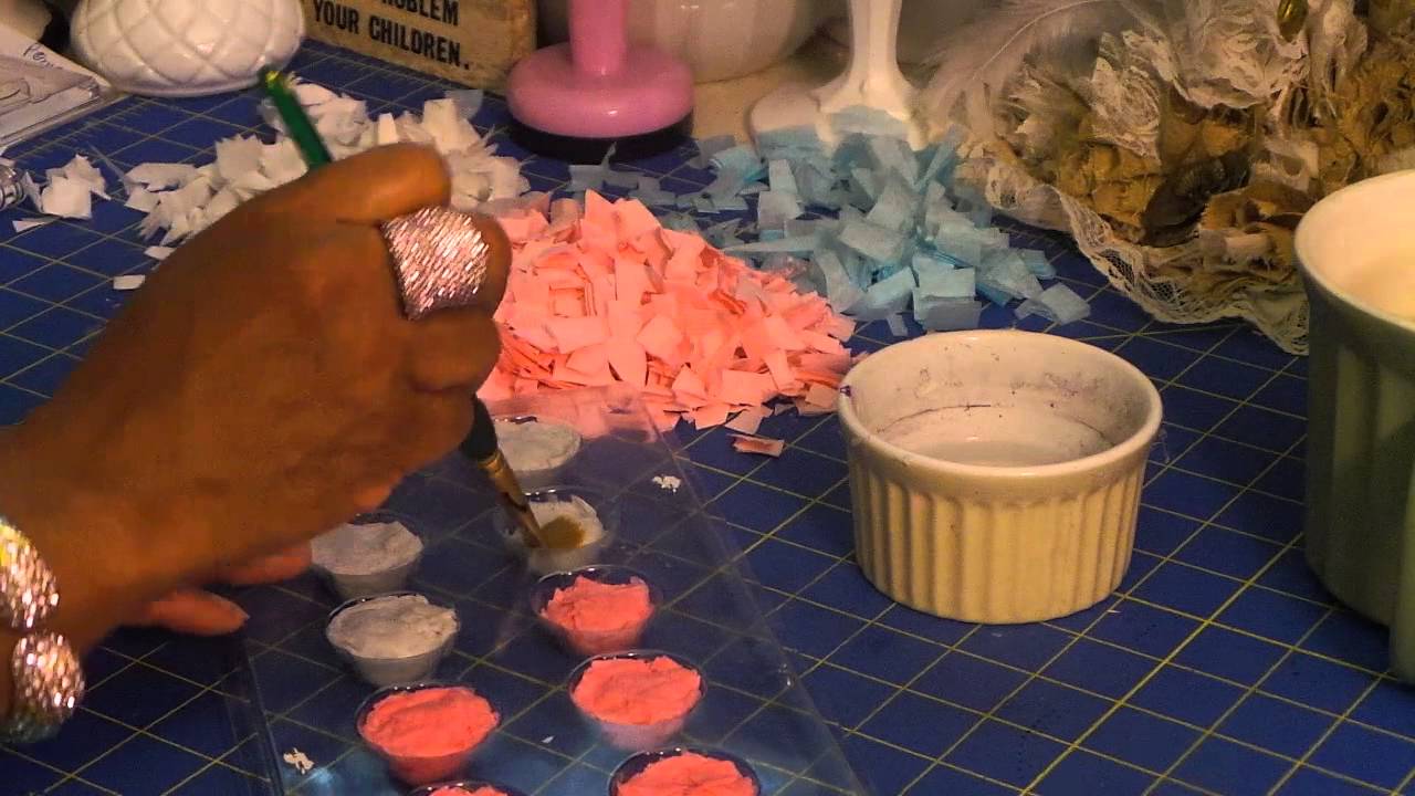 Tissue Paper,and Napkin Embellishments Tutorial - YouTube