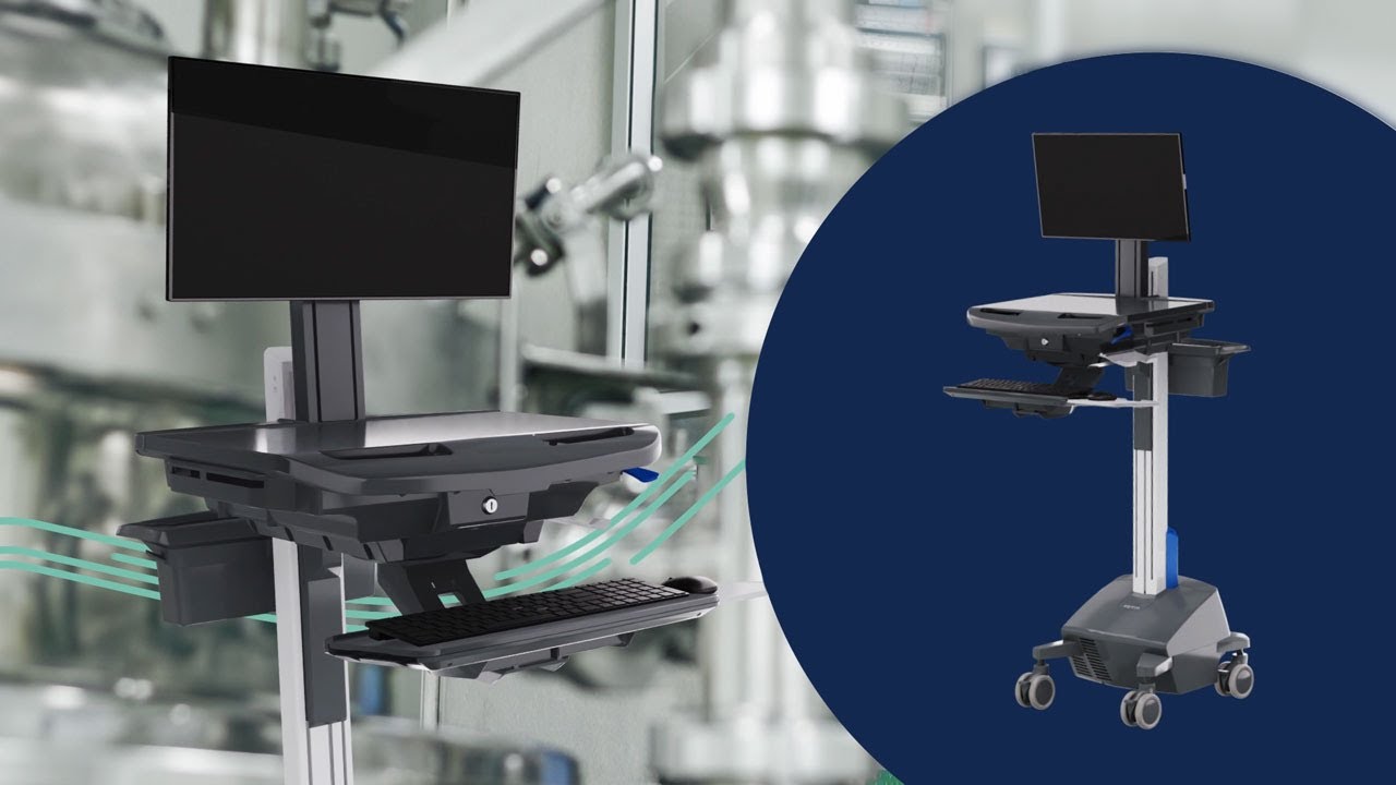 Now in Grey: StyleView®️ Cart with LCD Pivot - YouTube