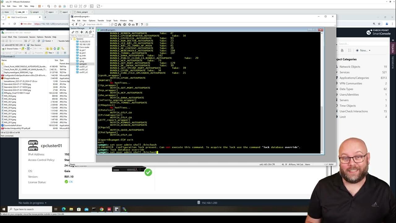 How to update check point web smartconsole - YouTube