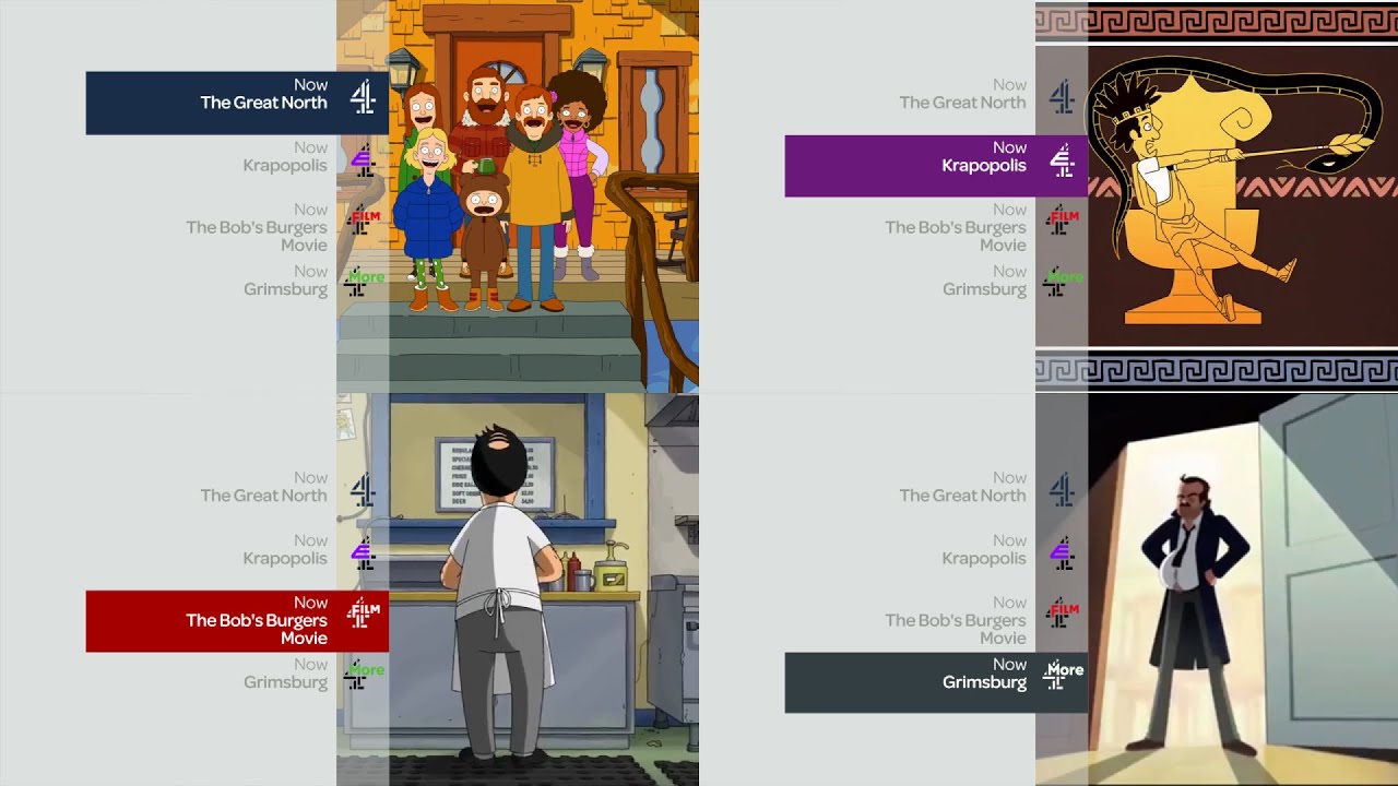 More4 (2018) - Cross Channel Menu: Animation Domination Takeover [F-M ...