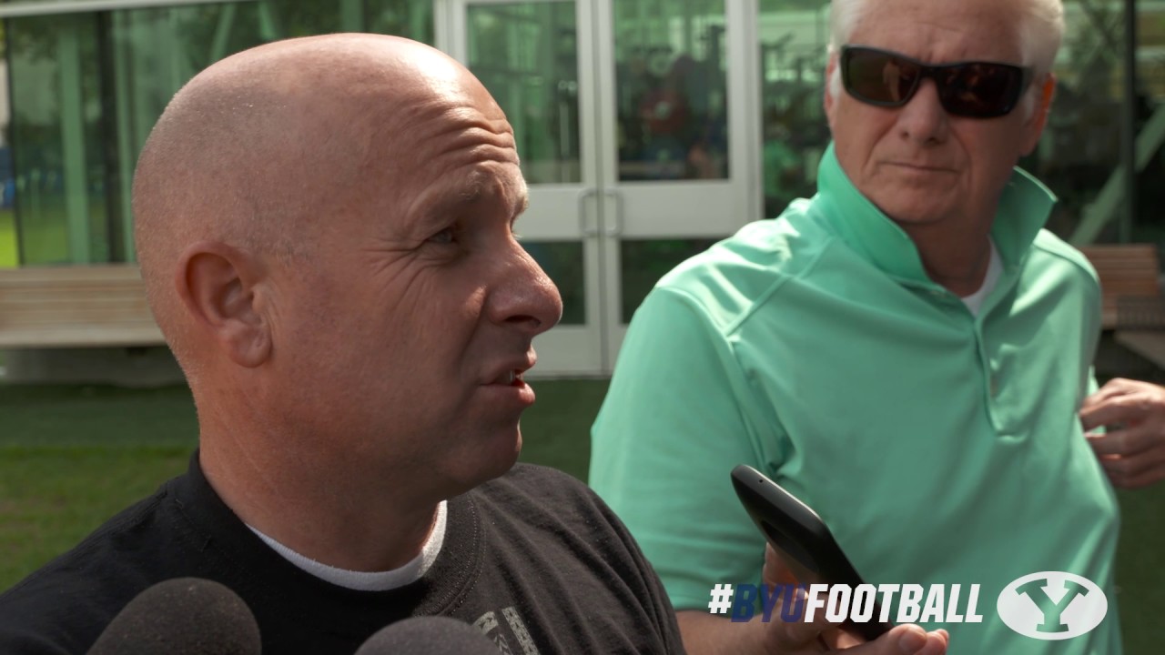 Football - BYU Football Training Camp - Steve Clark - YouTube