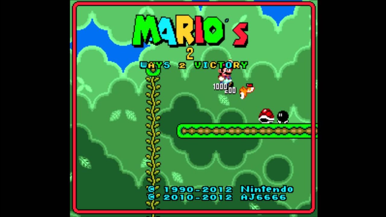 Mario's 2 Ways 2 Victory Title Screen - YouTube