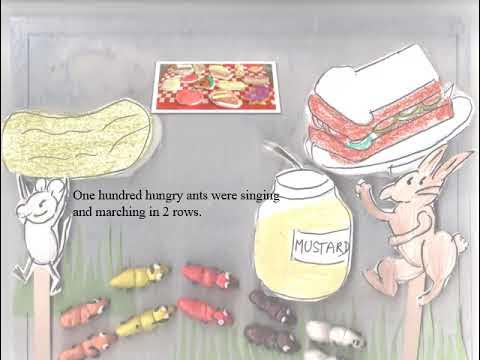 One Hundred Hungry Ants Counting Book with 3D Clay Ants and 2D ...