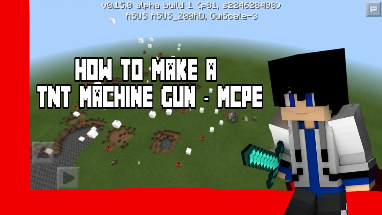 (Easy)How to make TNT Machine Gun - MCPE INDO - YouTube