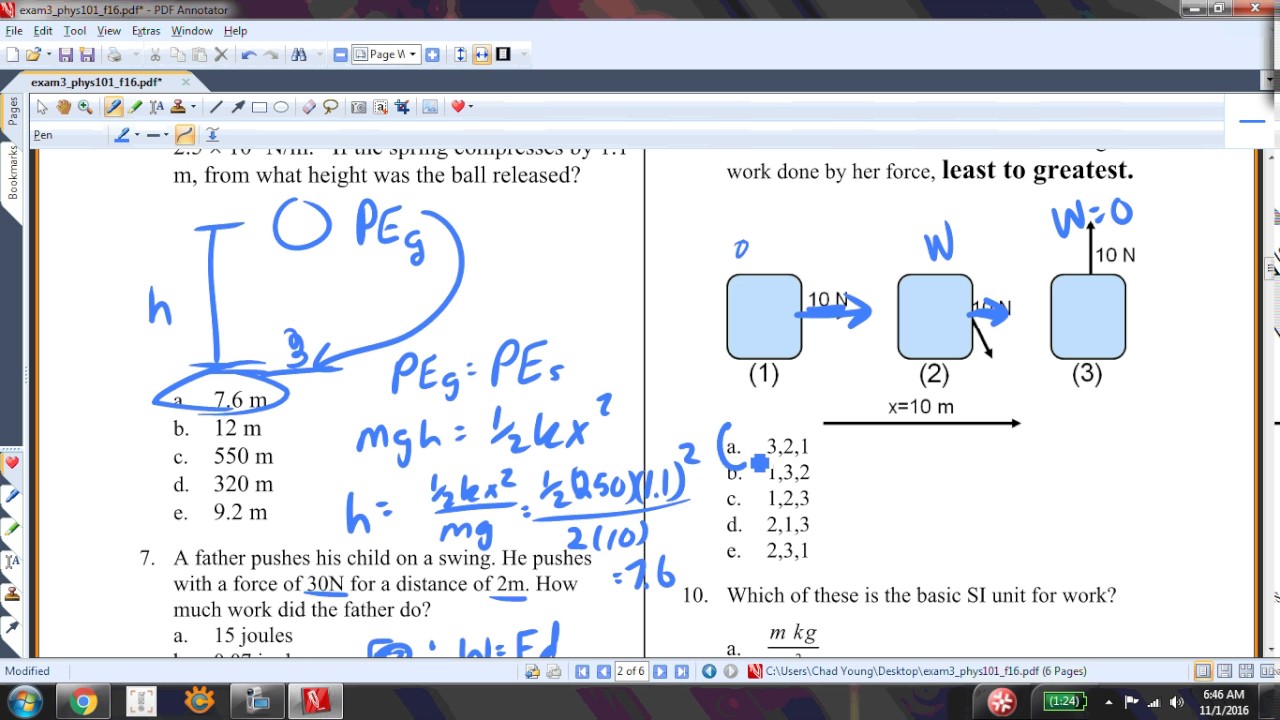 exam3 phys101 f16 - YouTube