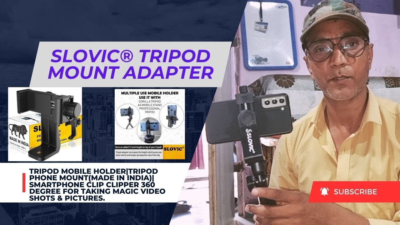 SLOVIC® Tripod Mount AdapterMount(Made in India)| Smartphone Clip ...
