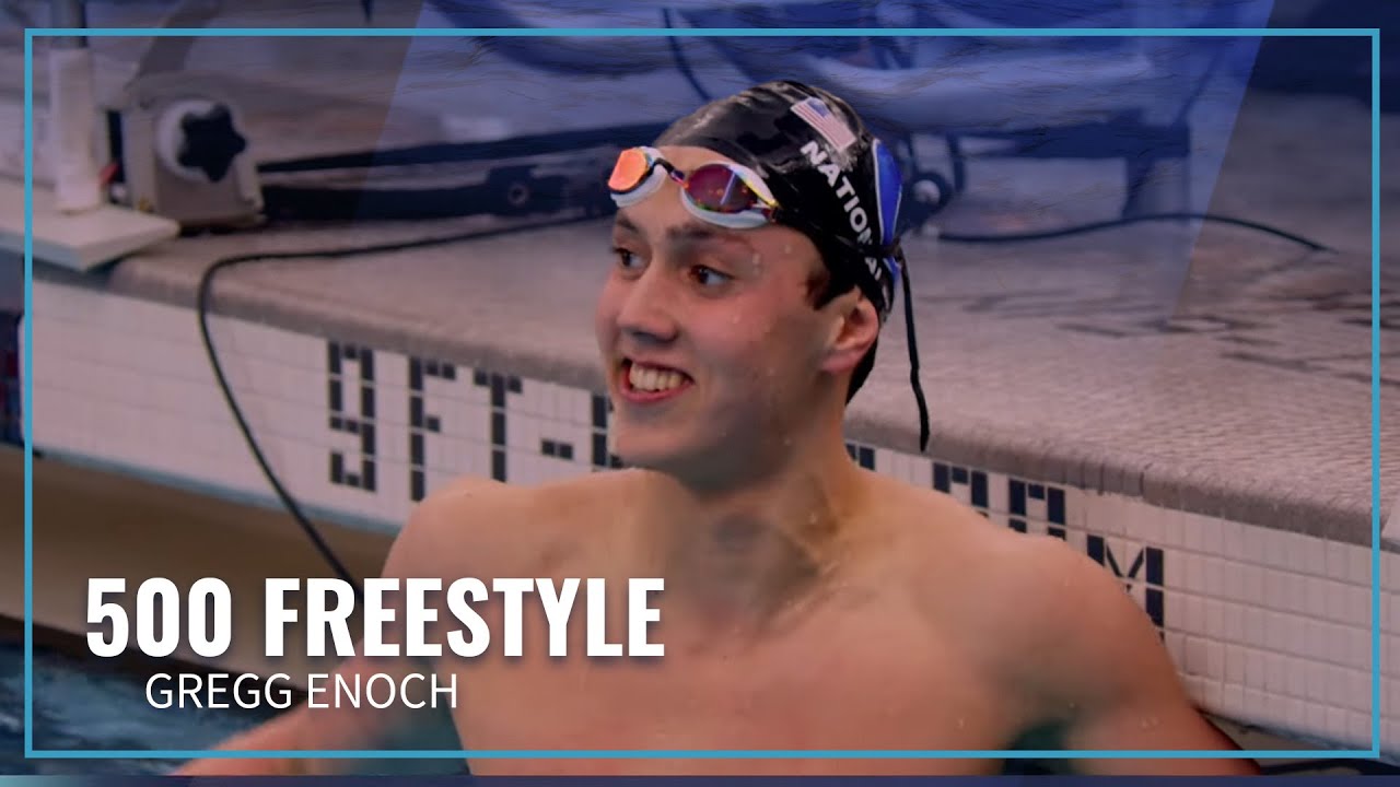 Gregg Enoch Gets Personal Best in 500 Freestyle | 2023 Speedo Winter ...