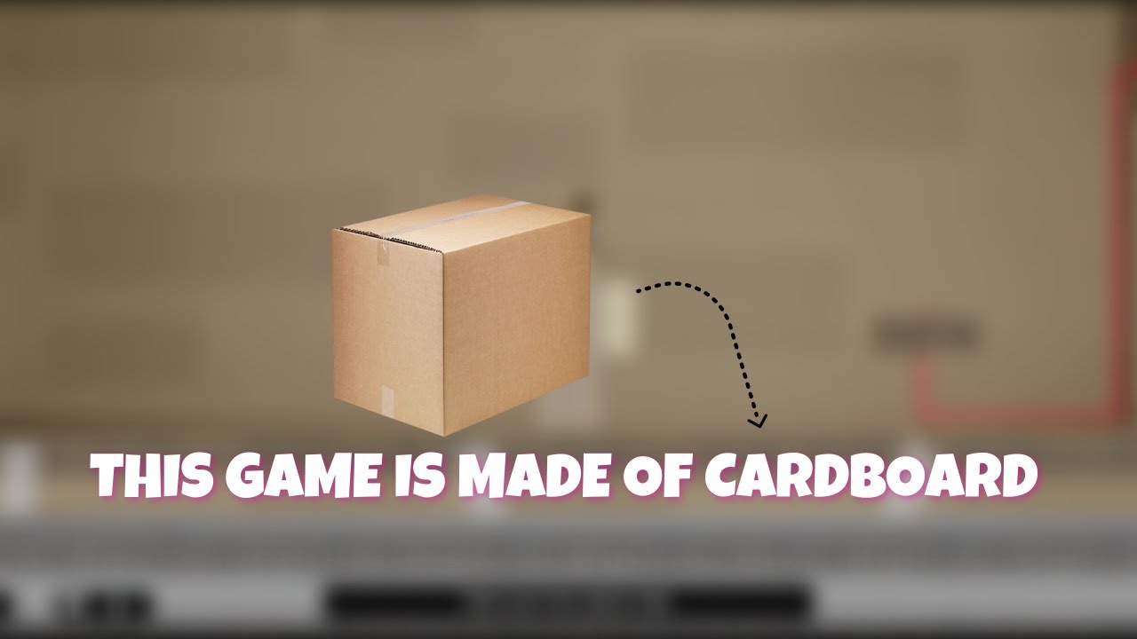 This ROBLOX game is made of CARDBOARD - YouTube
