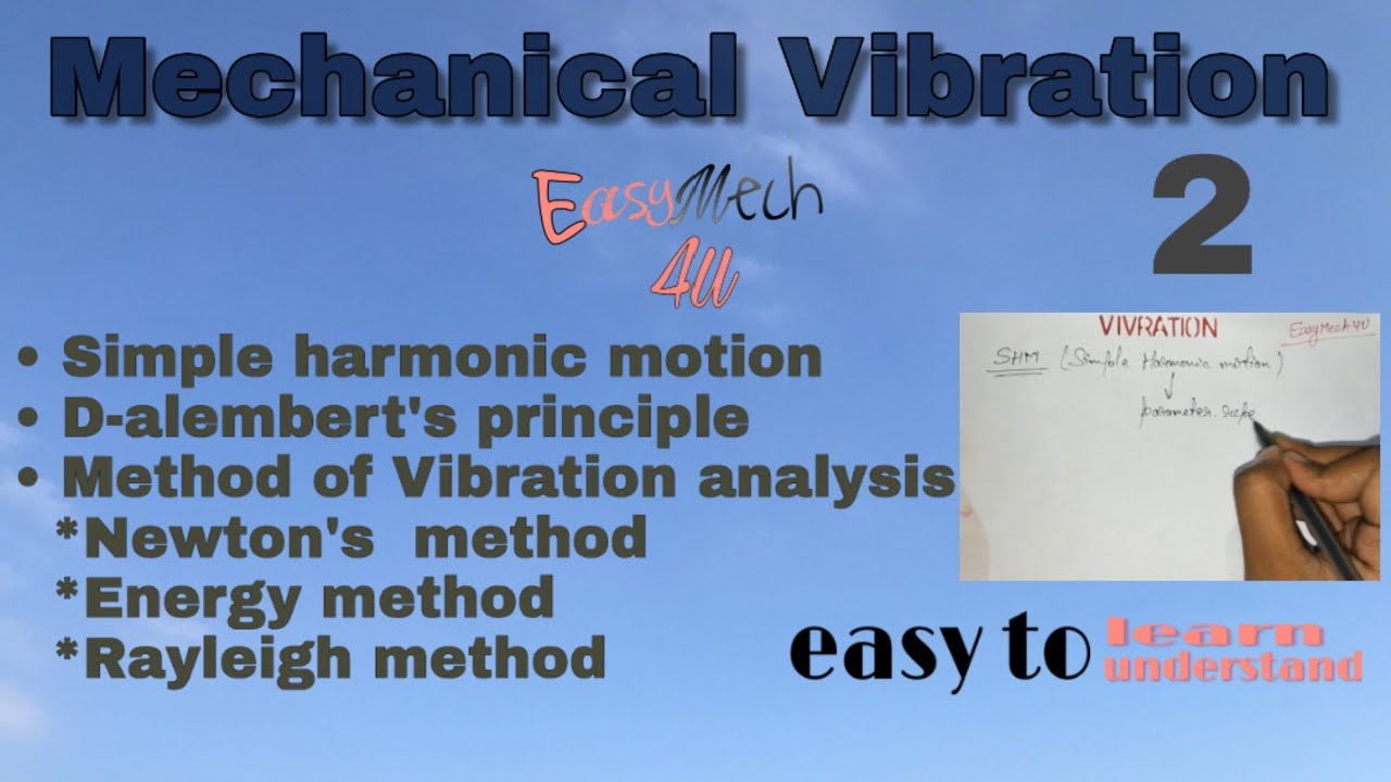 Vibration | SHM,D alembert's principle,method to analysis vibration ...