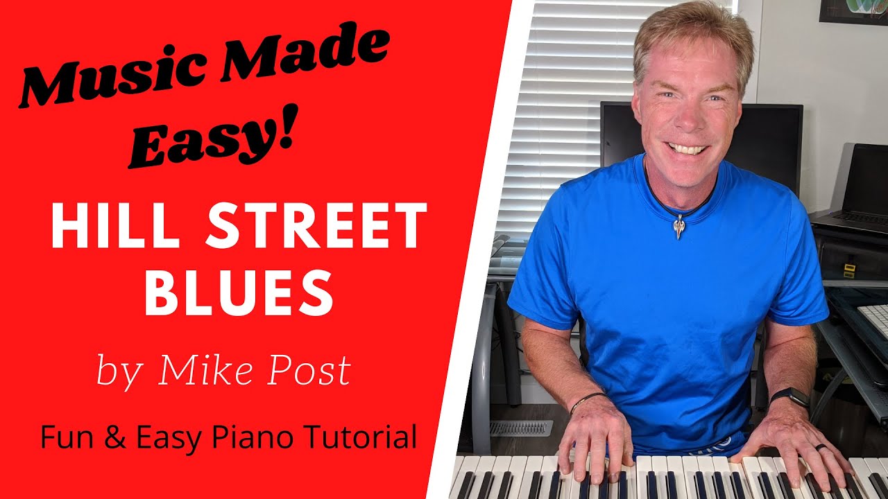 The HILL STREET BLUES TV Theme | Mike Post | Easy Slow Piano Tutorial ...