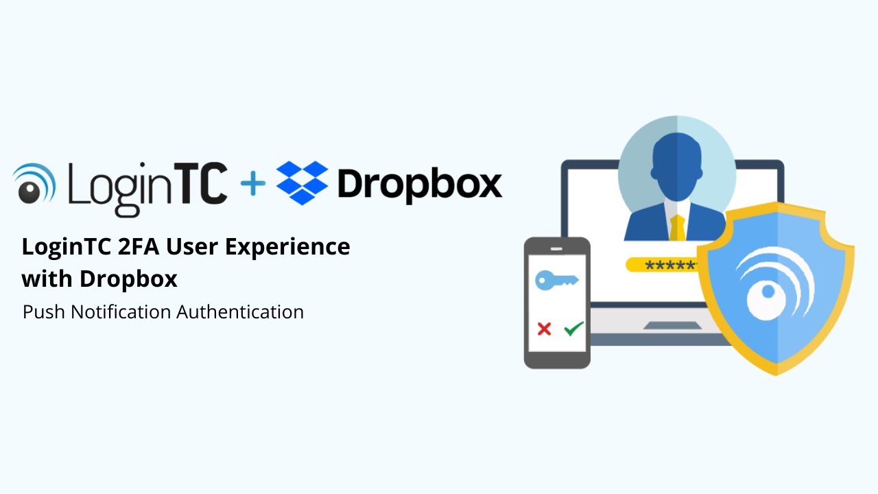 Dropbox with 2FA Push Notification Authentication User Experience - YouTube