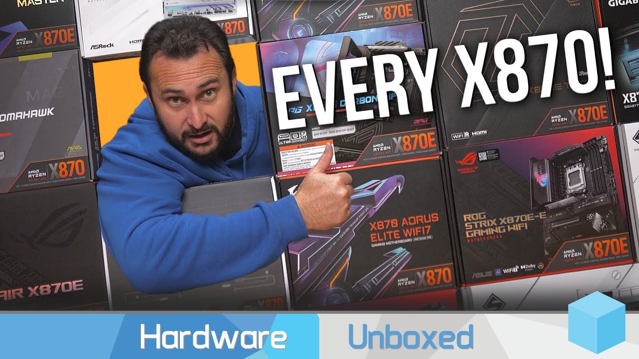 AMD X870/X870E Roundup, 21 Boards Tested - YouTube