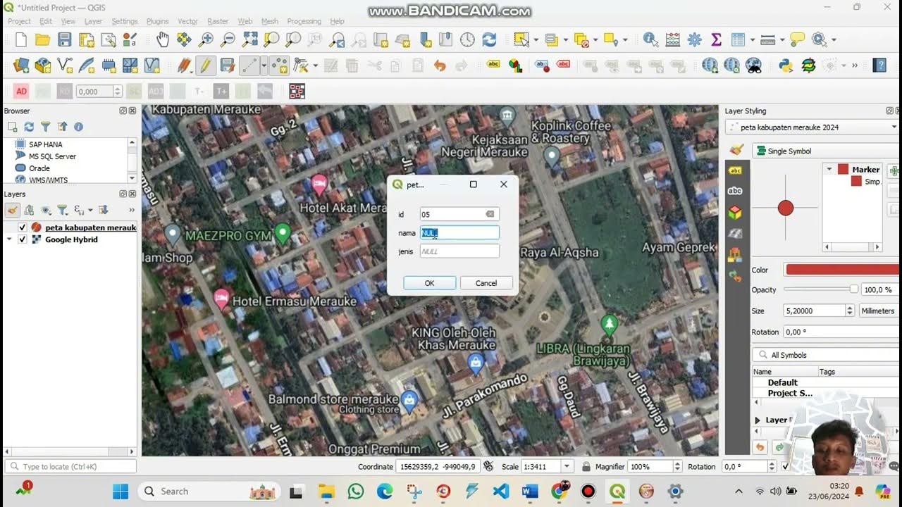 TUTORIAL MEMBUAT PETA DIGITAL POLYGON SPASIAL DAN NON-SPASIAL DENGAN ...