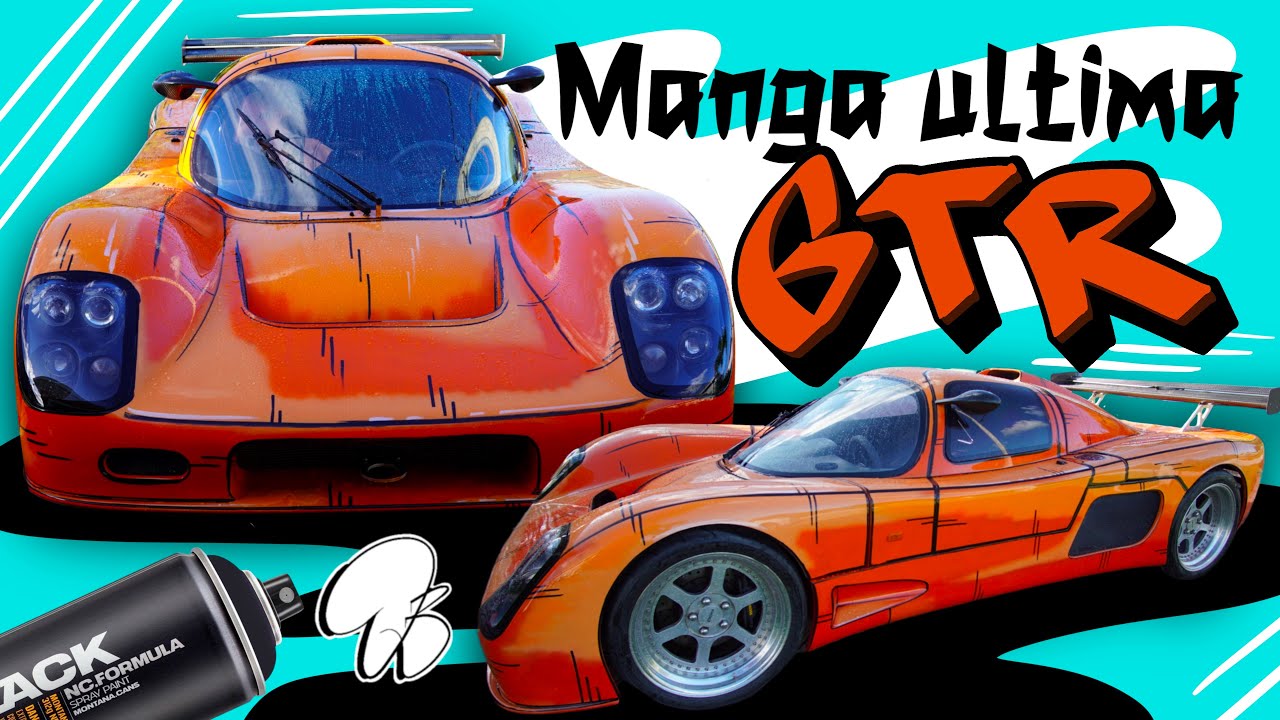 Spray Paint Manga Cartoon Ultima GTR - YouTube