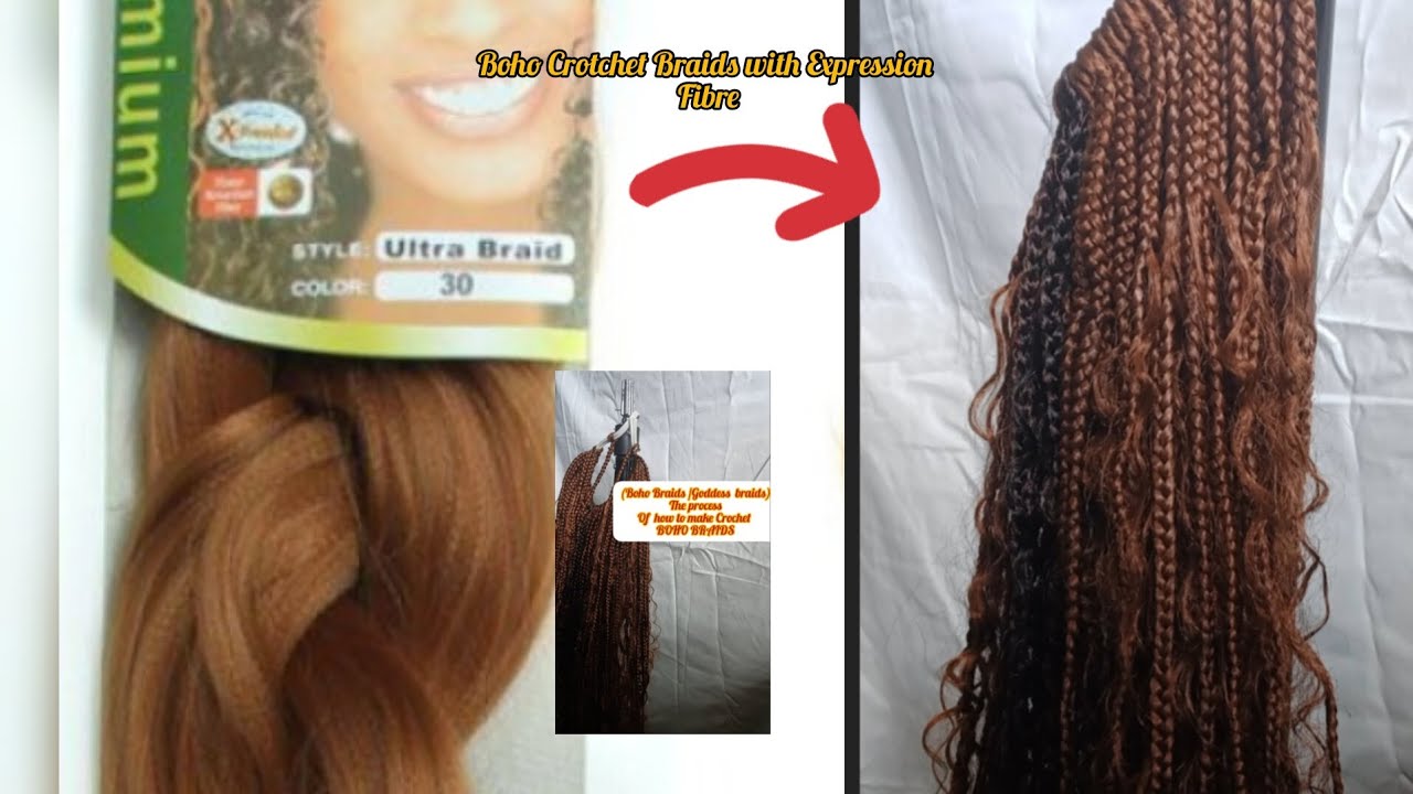 How to make Crochet Boho/Goddess braids with Expression Fibre and save ...