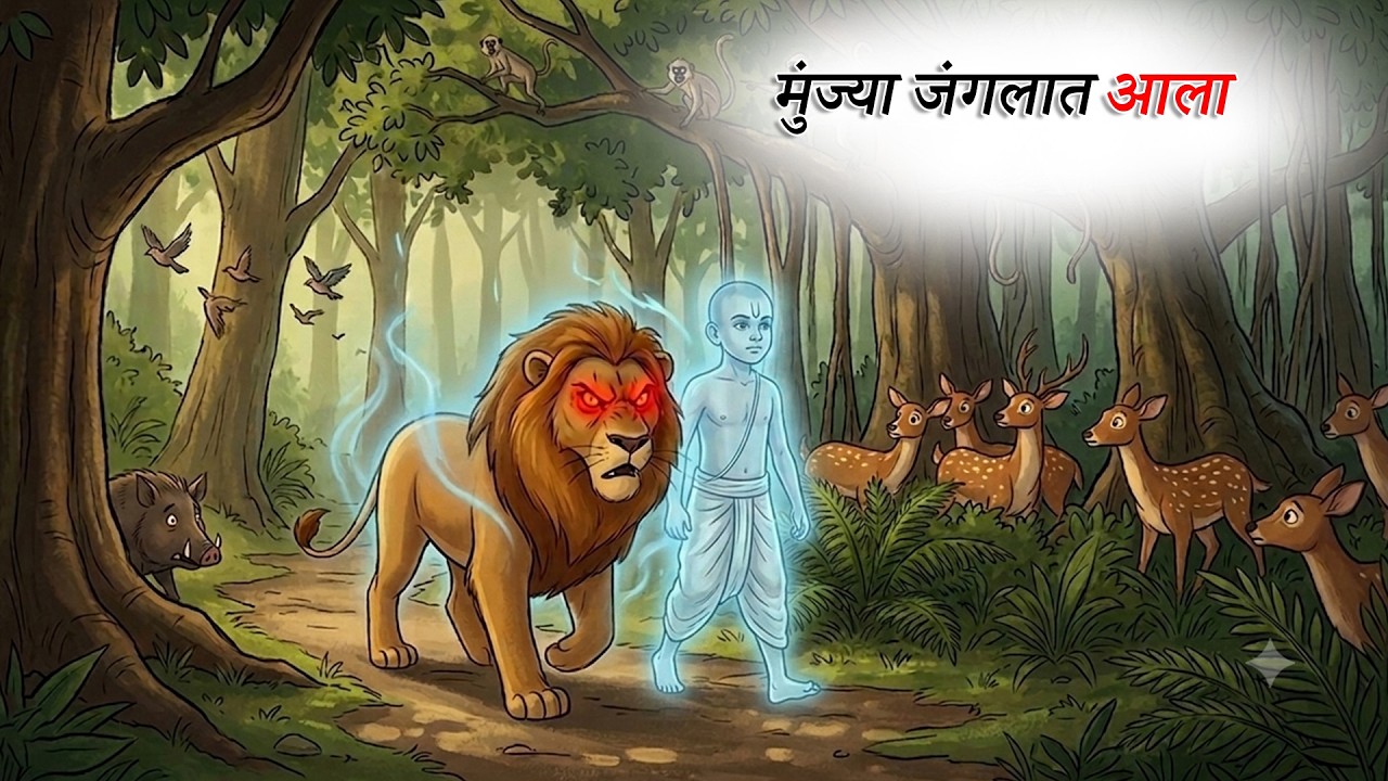 मुंज्या जंगलात आला | Marathi goshti | Marathi Story | Marathi kahani ...