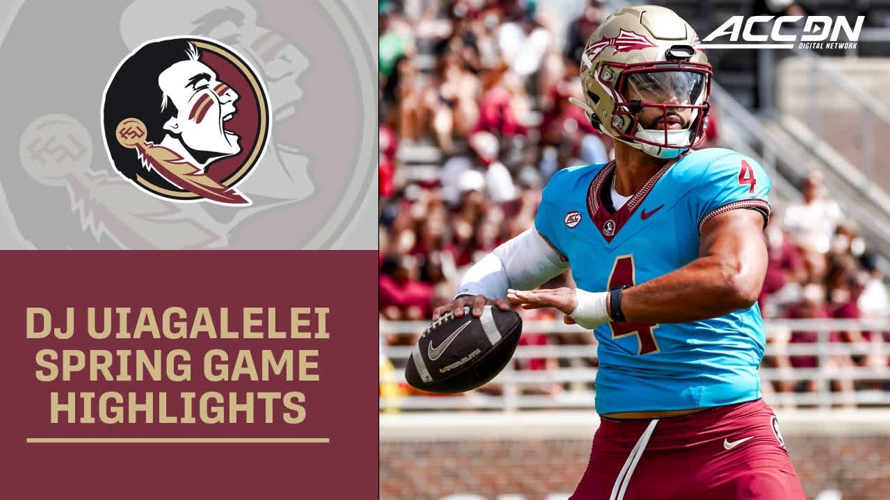 FSU Quarterback DJ Uiagalelei Shows Faithful What's To Come - YouTube