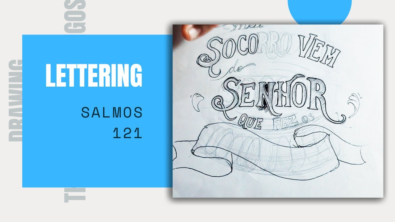 Lettering Salmos 121 - Feito com caneta Nankin - YouTube