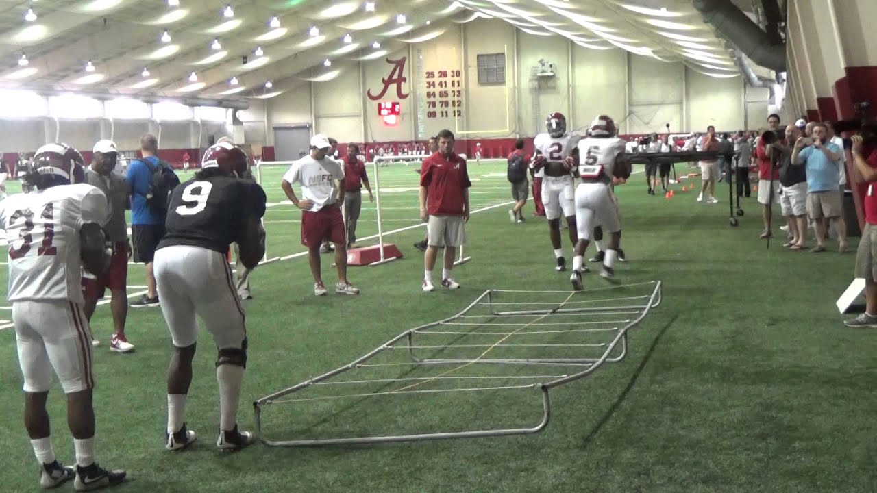 Stephen's Report: Alabama running back drills (Aug. 10, 2015) - YouTube