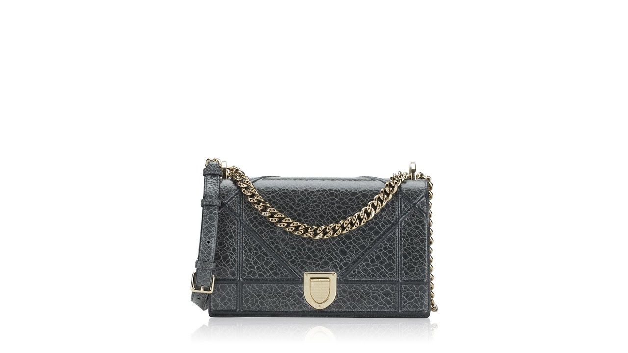 Christian Dior Ceramic Effect Deerskin Diorama Medium Flap Bag Forest ...