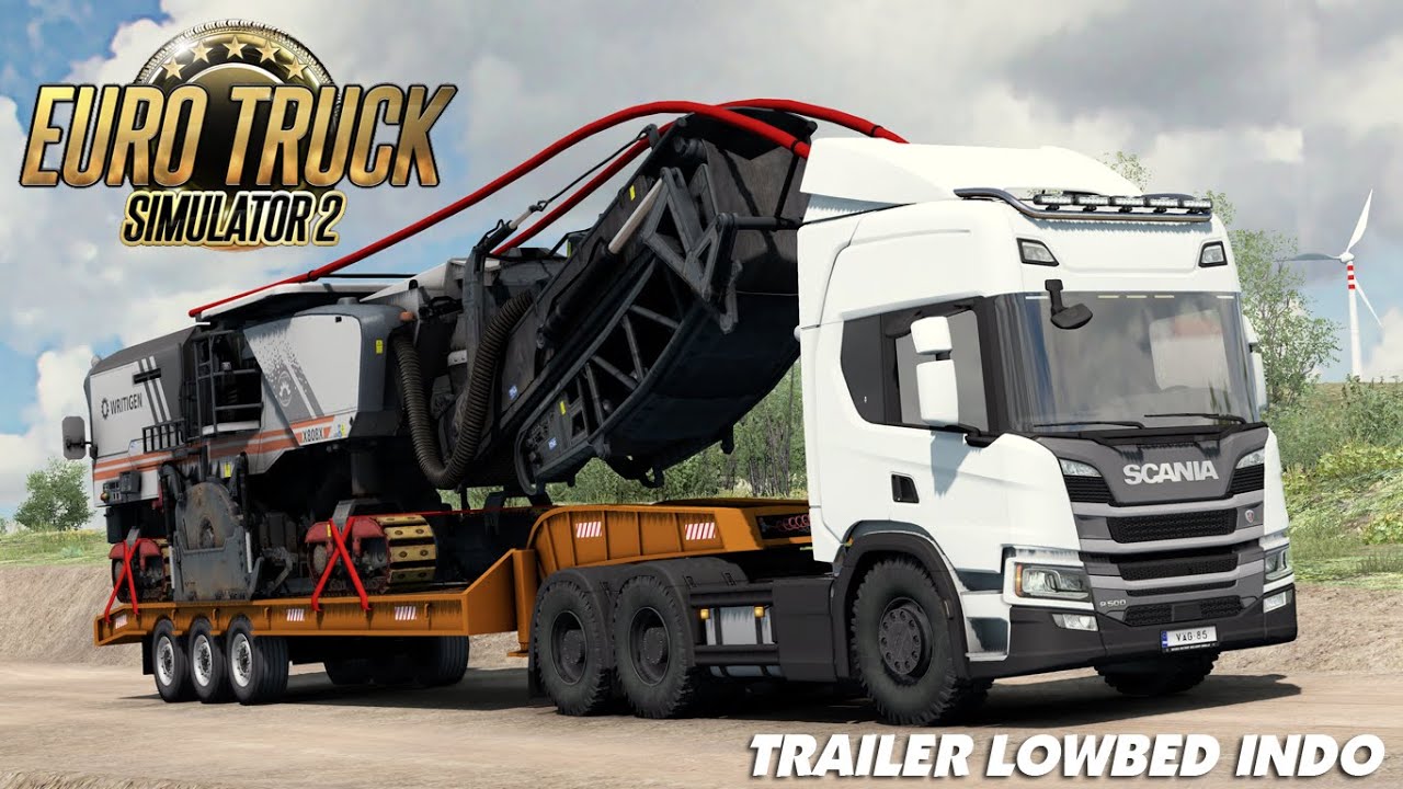 Euro Truck Simulator 2 - Trailer Lowbed Indo | ETS2 Mods 1.38 - YouTube