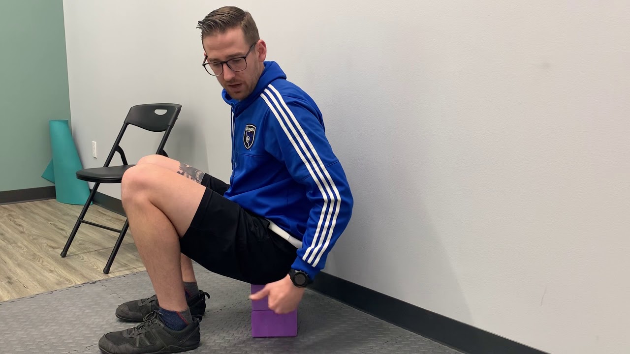 Seated reach with breathing - YouTube