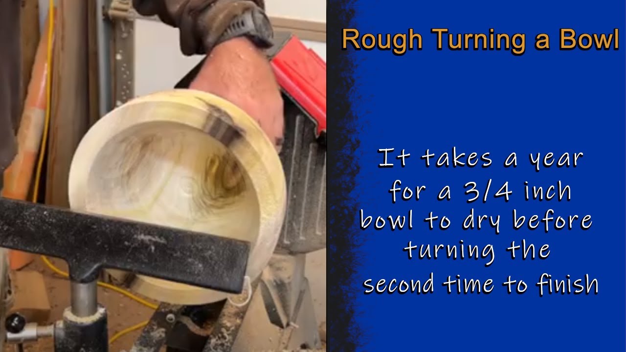 Rough Turning a Wooden Bowl - YouTube