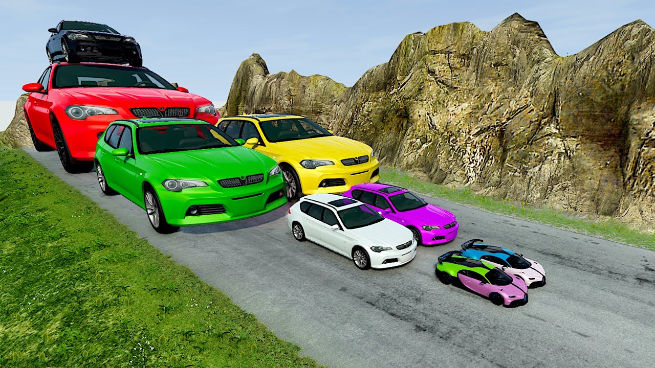 Big & Small Cars vs Various Traps | BeamNG drive - YouTube