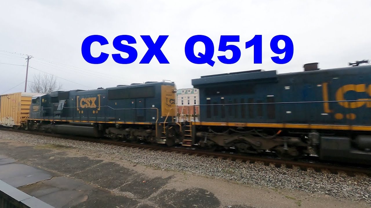 SD70MAC 4554 & CM44AC 7215 on CSX Q519 - YouTube